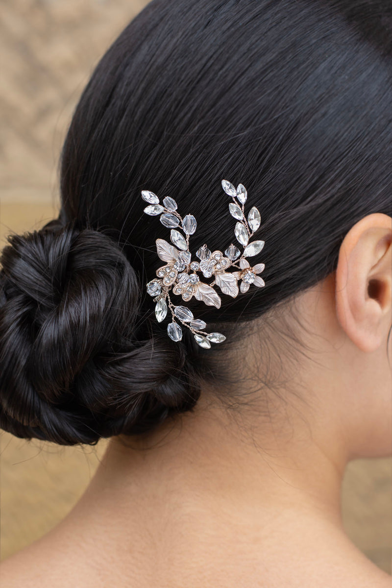 Lucinda Crystal Swirls Hair Pin – Windsor Bridal Jewellery Worldwide